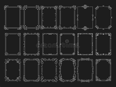 Vintage Vector Frames Collection Classic Vector Borders Design Elements Reminiscent Of Old