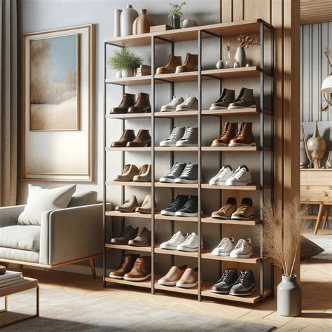 Simple Shoe Rack Designs Wood For Living Room