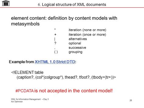 Xml For Information Management Day 3 Airi Salminen Xml For