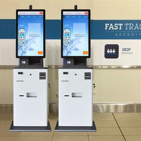 modern ticket vending machine with lcd display windows linux software thermal printer
