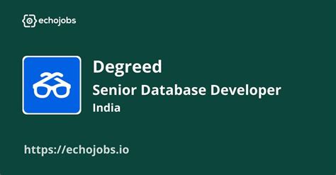 Degreed Is Hiring Senior Database Developer India Remote India Sql