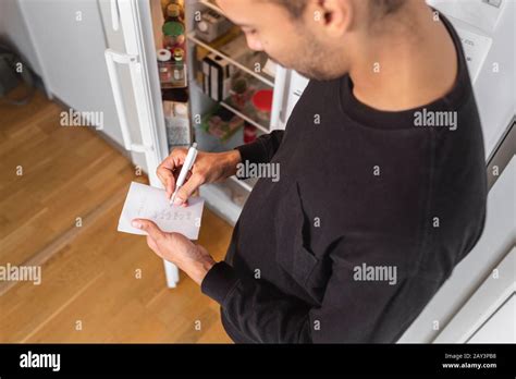 Man Taking Notes Stock Photo Alamy
