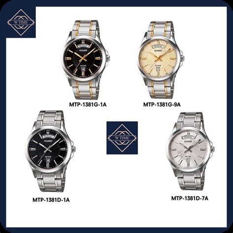 Casioรุ่นmtp 1314d 1aตัวเรือนสแตนเลสมีวันที่ของแท้มีใบรับประกันศูนย์1ปี Goodtimewatchshop