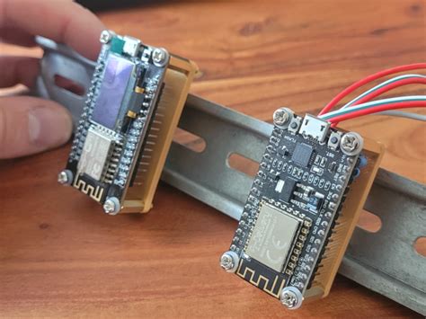 Din Rail Mount With Adapterplate For Esp8266 By Printnic Makerworld Download Free 3d Models