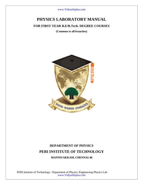 Pdf Physics Laboratory Manual Vidyarthiplus Dokumen Tips