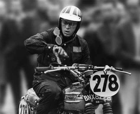 Actor Steve Mcqueen Motorcycle