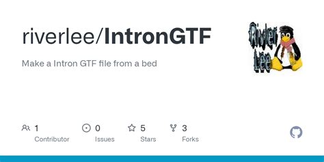 GitHub Riverlee IntronGTF Make A Intron GTF File From A Bed
