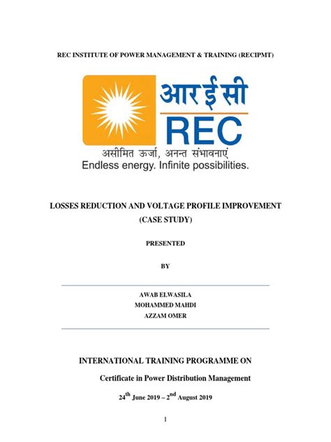 Losses Reduction And Voltage Profile Improvement Pdf Electric Power Distribution Electric