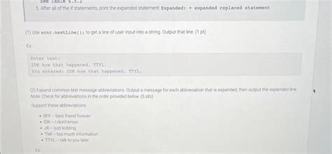 Solved 431 Lab Program Text Message Expander Instructor