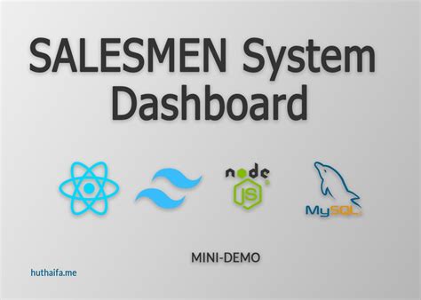 huthaifa altiti على linkedin reactjs tailwindcss nodejs salesmen dashboard frontend
