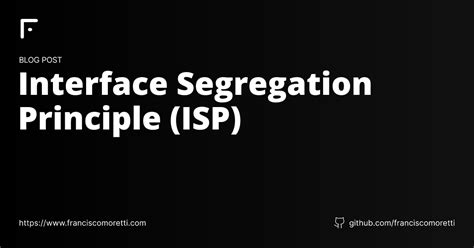 Interface Segregation Principle Isp