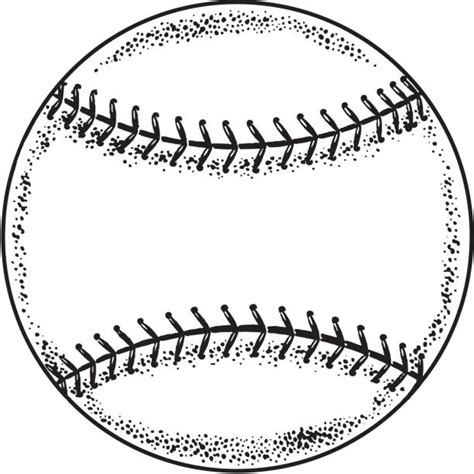 Black And White Baseball Illustrations Royalty Free Vector Graphics