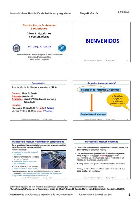 Pdf Y Algoritmos Clase 1 Algoritmos Bienvenidosdrg Rpa Downloads Clases Teoricas Rpa01 20