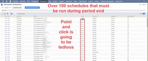 Automating Netsuite Allocation Schedules