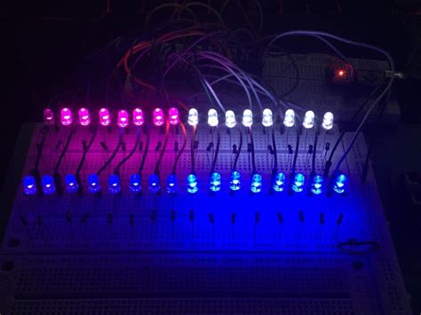 3 Pins 32 Leds 4 Shift Registers 74hc595