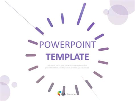 Purple Circled Clock Google Slides Download Free