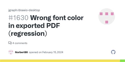 Wrong Font Color In Exported Pdf Regression · Issue 1630 · Jgraphdrawio Desktop · Github