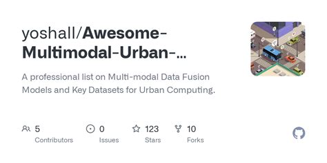 GitHub Yoshall Awesome Multimodal Urban Computing A Professional List On Multi Modal Data