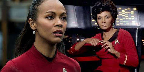 Star Treks Zoe Saldana Pays Tribute To Original Uhura Actor Nichelle