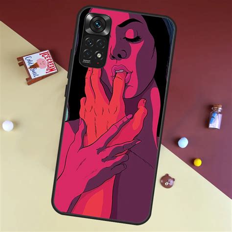 1000 Design Custom Sexy Girl Lady Red Lips Uv Printing Sublimation Case For Xiaomi Redmi Note