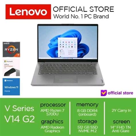 Jual Lenovo V G Alc Exid Amd Ryzen U Gb Gb Ssd Amd Radeon Graphics Windows