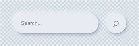 네오모픽 인터페이스의 검색 창 양식 템플릿입니다 신형성 디자인 요소 Ui 구성 요소 벡터 레이아웃 그림 웹 사이트 인터페이스