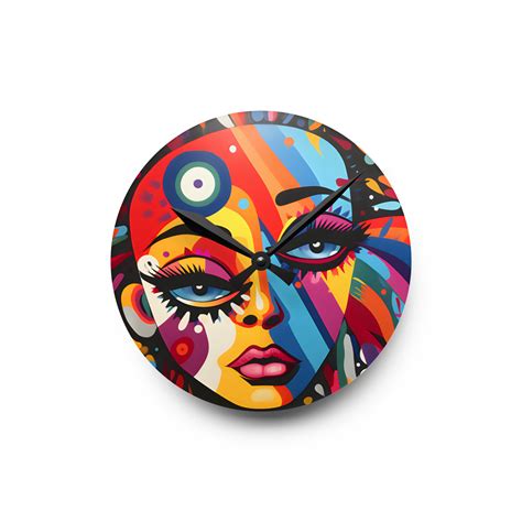 House Warming T Picasso Wall Clock Square Etsy