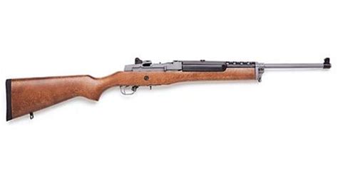 Ruger Mini 14 223556 185 5rd Hardwood Stock Stainless Steel