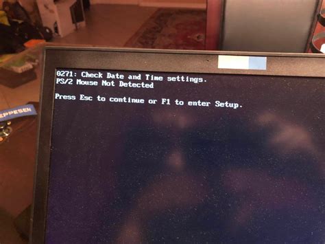 Bios Check Error