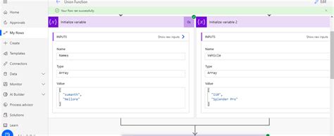 Usage Of Union Function In Power Automate CRMONCE