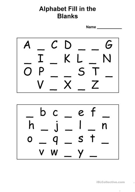 Abc Fill In The Blank Worksheets 06c Letter Worksheets For Preschool Alphabet Worksheets