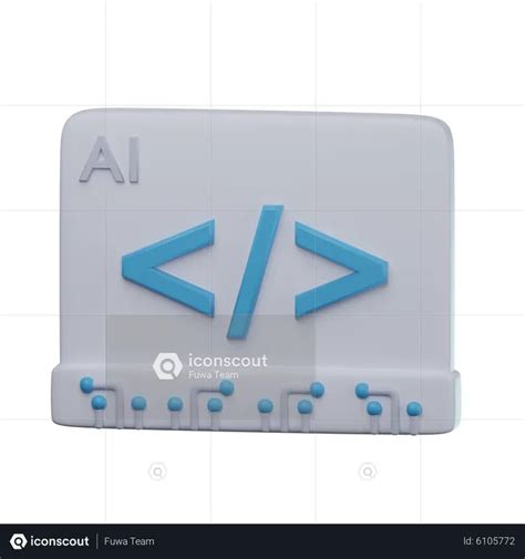 Ai Programming 3d Icon Download In Png Obj Or Blend Format