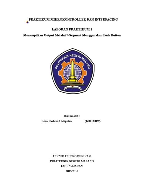 Menampilkan Output Melalui 7 Segment Menggunakan Push Button Pdf