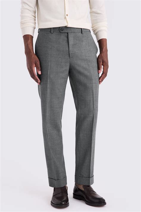 Grey Wool Tailored Trousers Buy Online At Moss