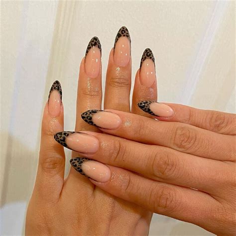 Cheetah Print Nail Tips