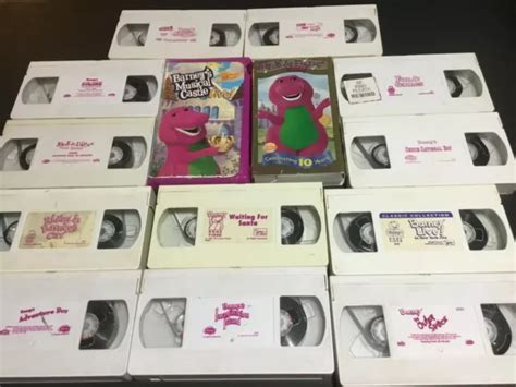 Barney Vhs Tape Lot Adventure Bus Barney Songs Be My Valentine Let S Hot Sex Picture