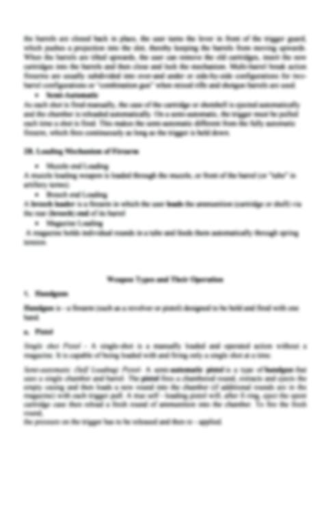 Solution Classification Of Firearm Weapon Types Studypool