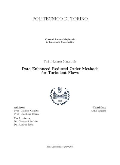 Turbulence Modelling Data Enhanced Reduced Order Methods For Turbulent Flows