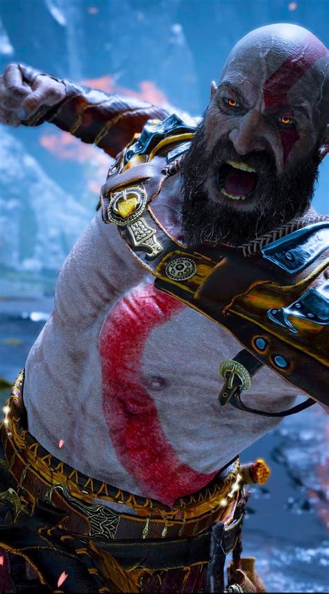Kratos Screaming Kratos Angry Face The God Of War God Of War Series