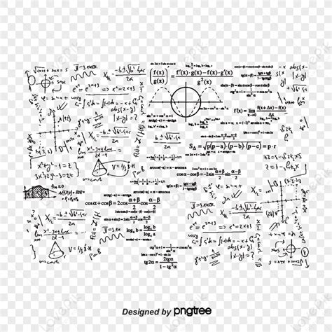 Mathematical Elements Shading Pattern Vector Digital Draft Mathematics