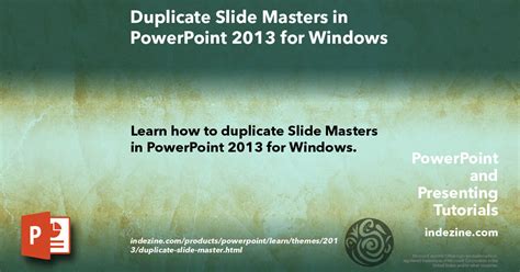 Duplicate Slide Masters In PowerPoint 2013 For Windows