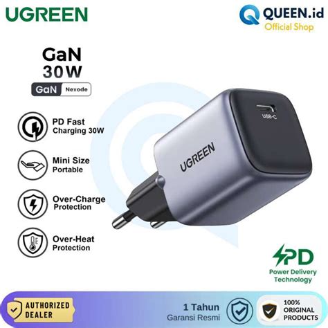 Promo Ugreen Charger Adaptor Gan Mini W Usb Type C Pd Fast Charging Diskon Di Seller
