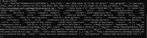 github ezra deutsch m10 mission to mars module 10 mission to mars web scraping with html css
