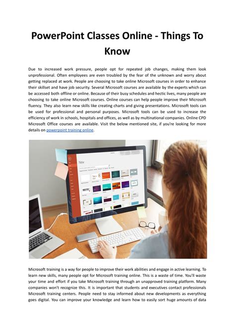 Ppt Powerpoint Classes Online Things To Know Powerpoint Presentation Id11514083