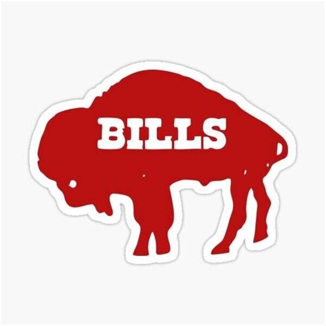Buffalo Bills Throwback Logo Sticker Sticker Apple