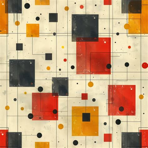 Seamless Geometrical Abstract Pattern Background Ai Generative Stock Illustration