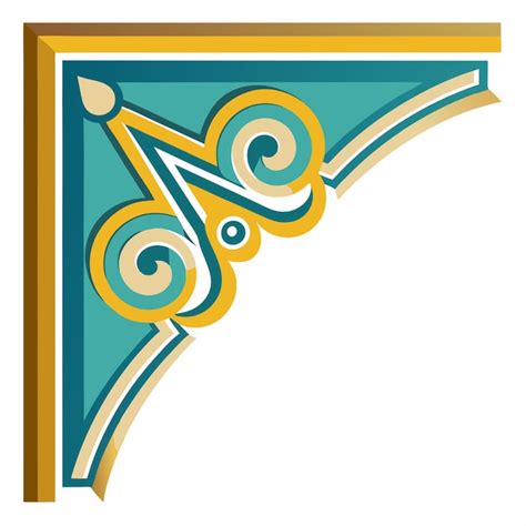 Corner Design Vector Elegant And Decorative Premium Ai Generated Vector