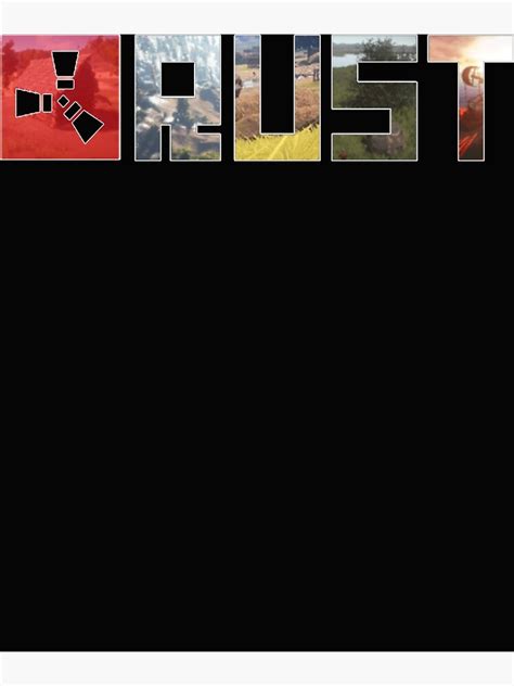 Rust Game Logo Poster For Sale By Janetjeffer Redbubble