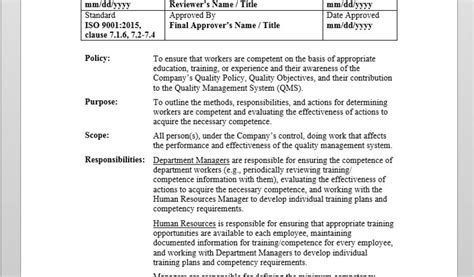 Iso 9001 Procedures Templates Iso 9001 Procedures Templates 28 Images