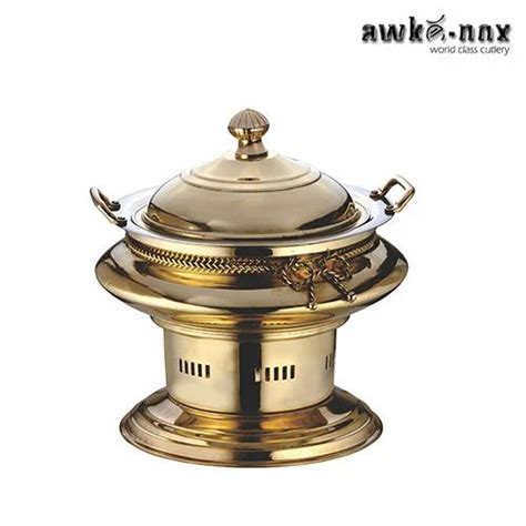 Gold Antique Brass Flat Handi Set For Kitchenhotel Ect For Hotel At